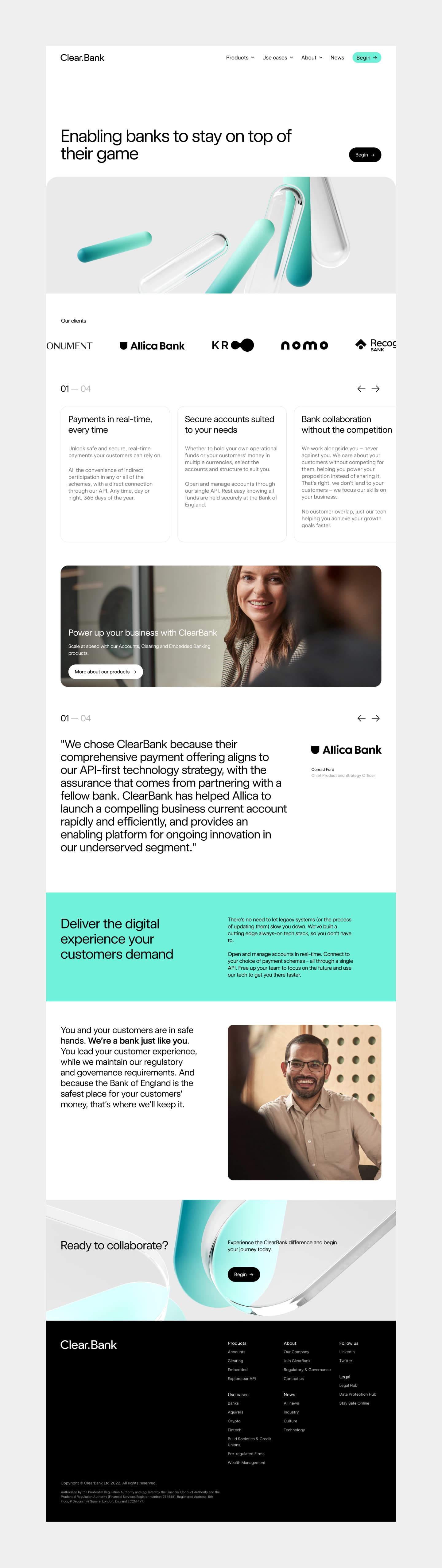 ClearBank – Brand identity and website | Output